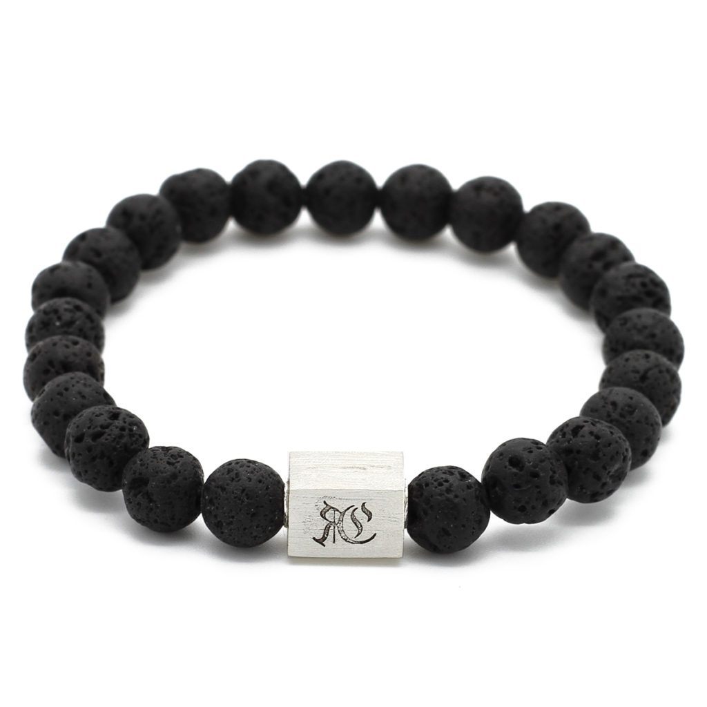 Classic Silver Matte Beaded Bracelet | Roano Collection